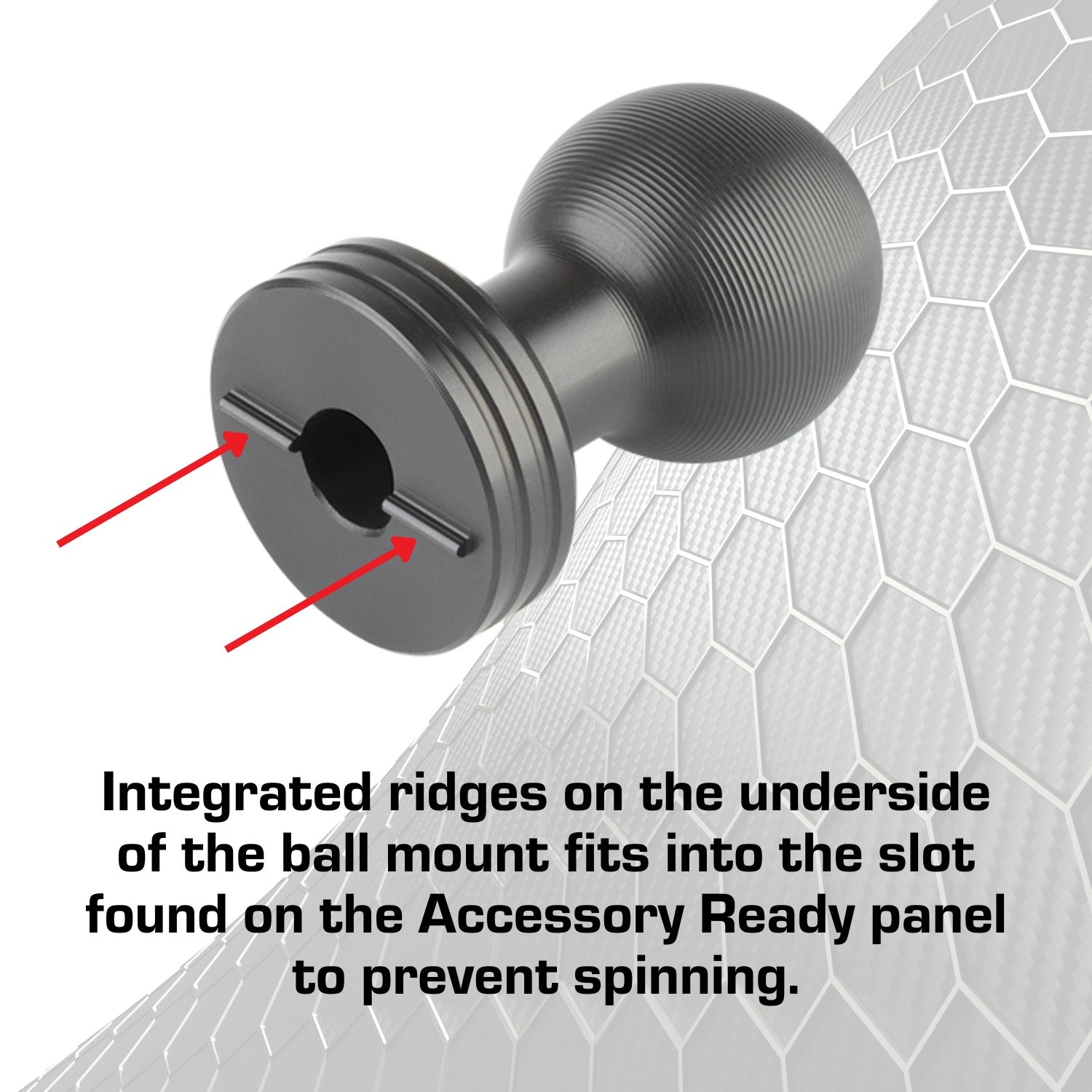 Accessory Ready 1/4"-20 Aluminum Single 20mm Ball Mount for 2021+ Ford ...