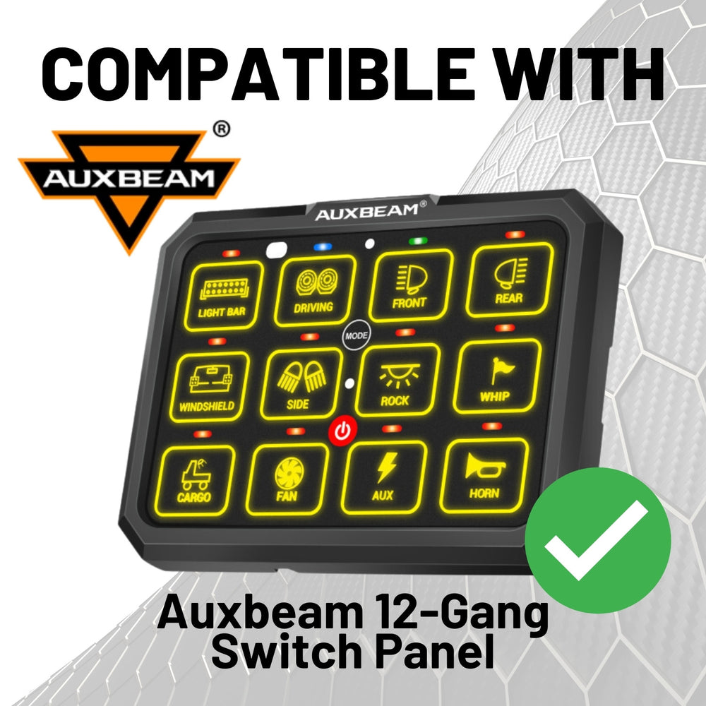 Auxbeam 12 Gang Switch Panel Mount with 20mm Ball - Bulletpoint ...