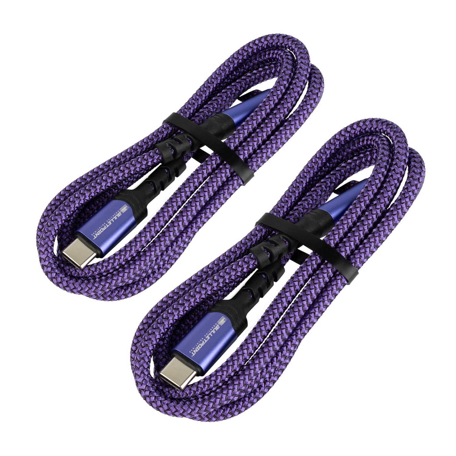 Nylon Braided USB-C Charging Cable with Right-Angle Port 3.3 Feet / 1 ...