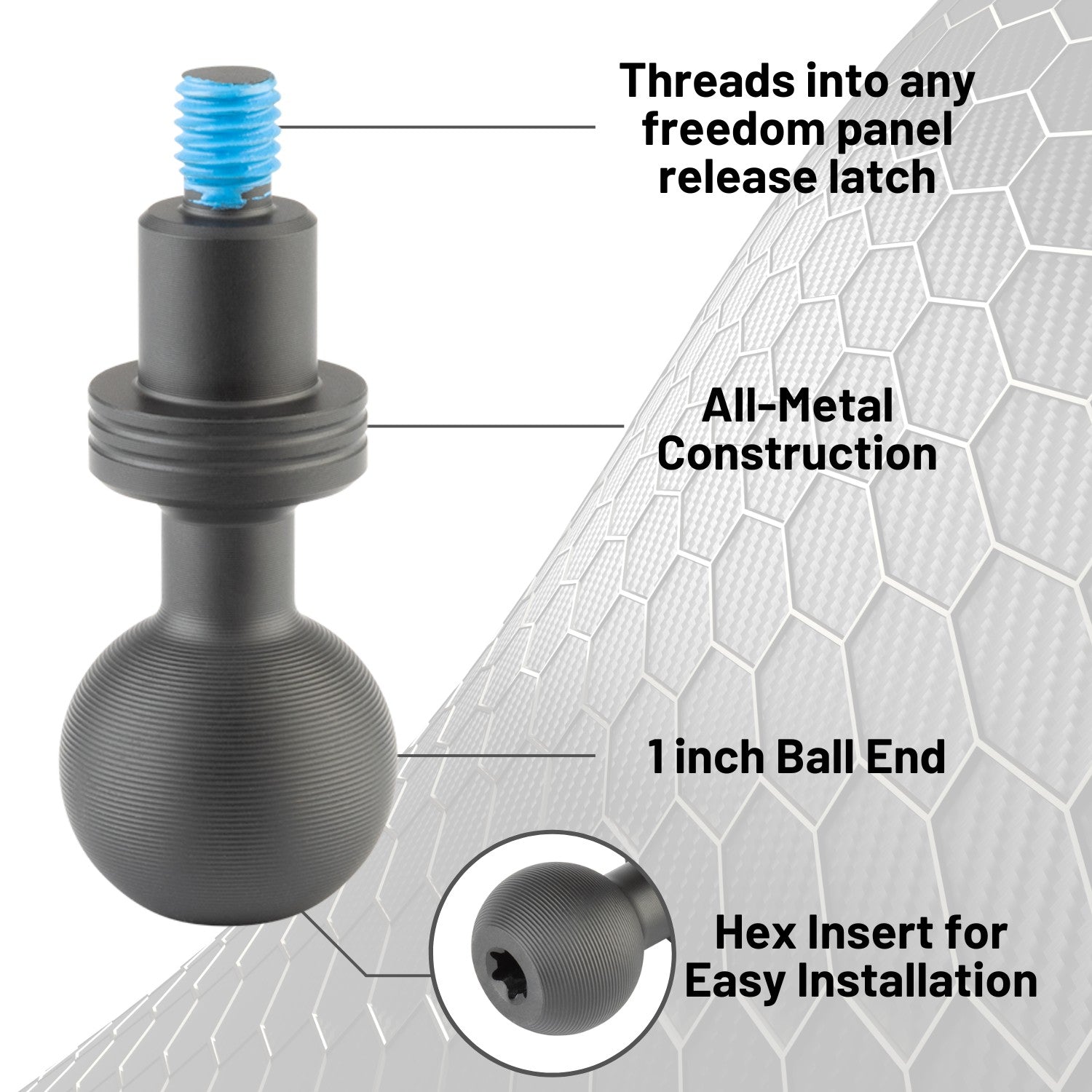 2007-2018 Jeep Wrangler JK Freedom Panel Ball Mount - Bulletpoint ...