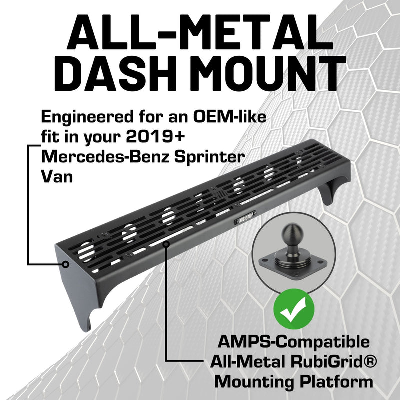 RubiGrid® 2019+ Mercedes-Benz Sprinter Van Dash Mount Phone + Device H ...