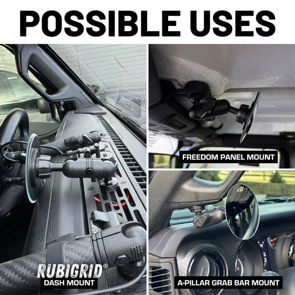 3.3 inch Convex Mirror with 20mm Ball Mount - Bulletpoint Mounting ...