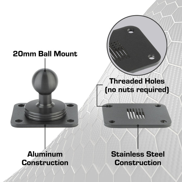 Tablet Holder with Articulating Mounting Arm + AMPS Mounting Plate ...