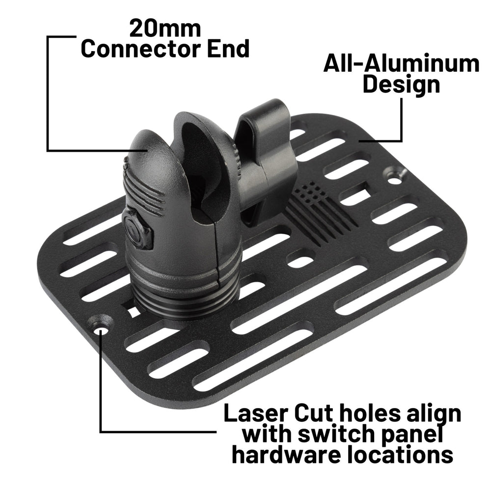 Auxbeam 6 Gang Switch Panel Mount with 20mm Connector Nubby Edition ...
