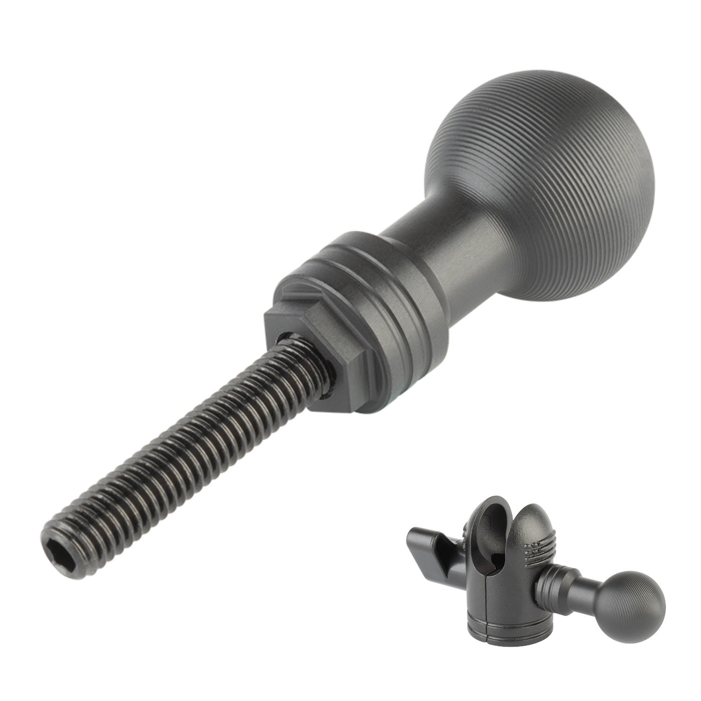 Plus One Connector End Bolt with Integrated 20mm Ball Mount ...