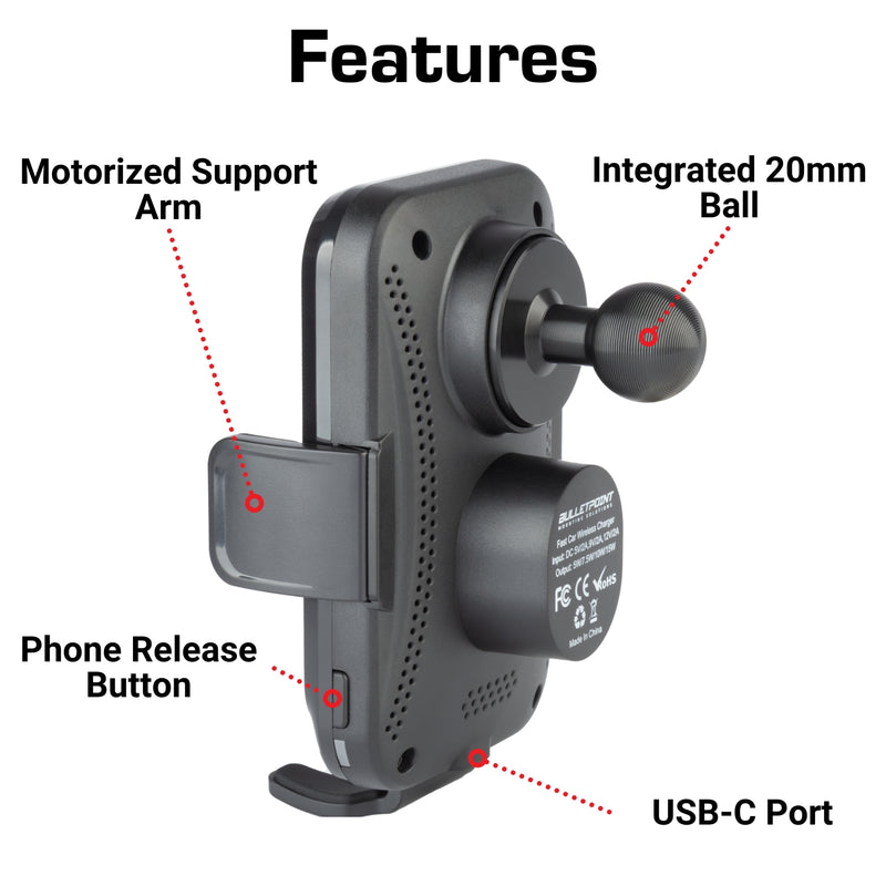 Phone Holders with Wireless Charging - Bulletpoint Mounting Solutions