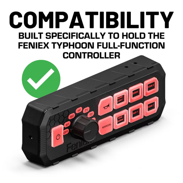 Feniex Typhoon Full-Function Controller Mount with 20mm Ball ...