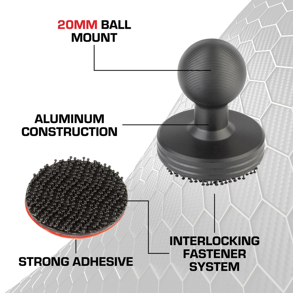 Radar Detector Mount with 20mm Ball + Interlocking Fastener System ...