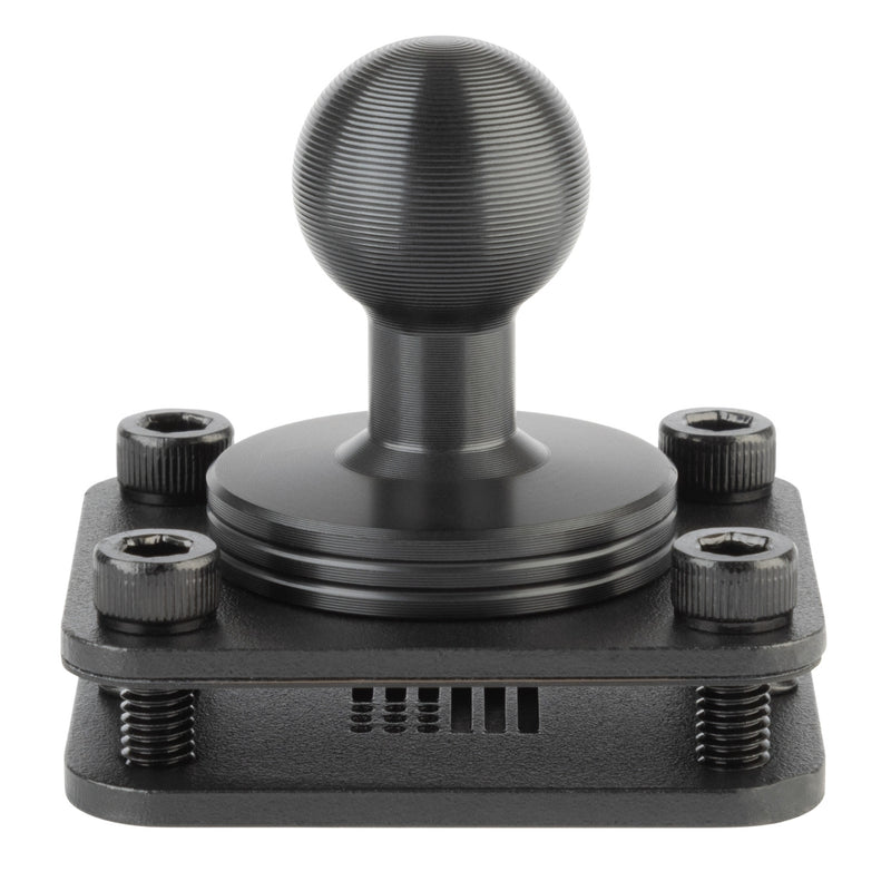 4-Hole AMPS Mounting Plate with 20mm Ball Mount + Metal Backing Plate ...