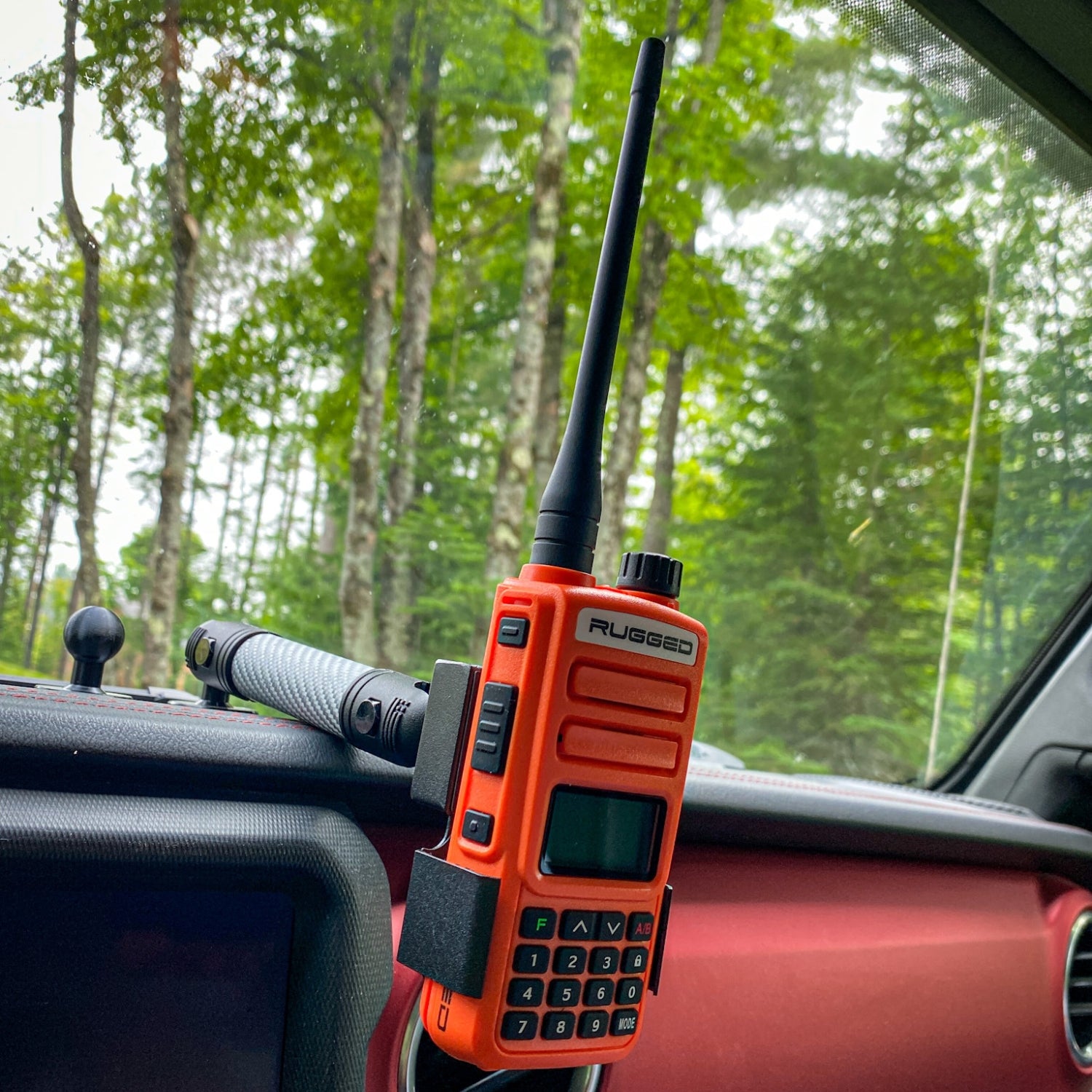 Handheld Radio Holder with 20mm Ball - Bulletpoint Mounting Solutions