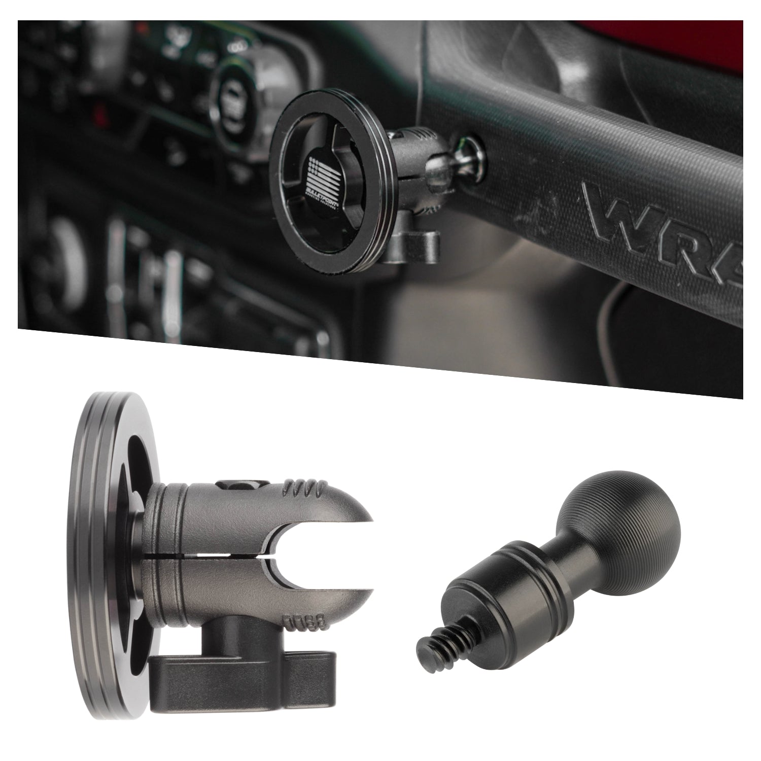 2018-2023 Jeep Wrangler JL + 2020-2023 Jeep Gladiator Grab Bar Mountin ...