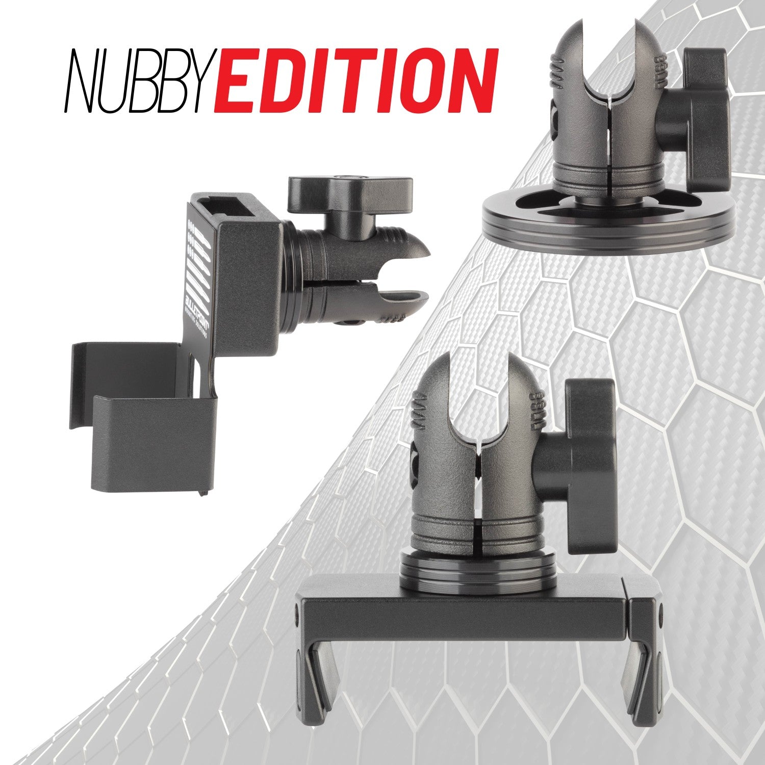 Handheld Radio Holder Nubby Edition - Bulletpoint Mounting Solutions