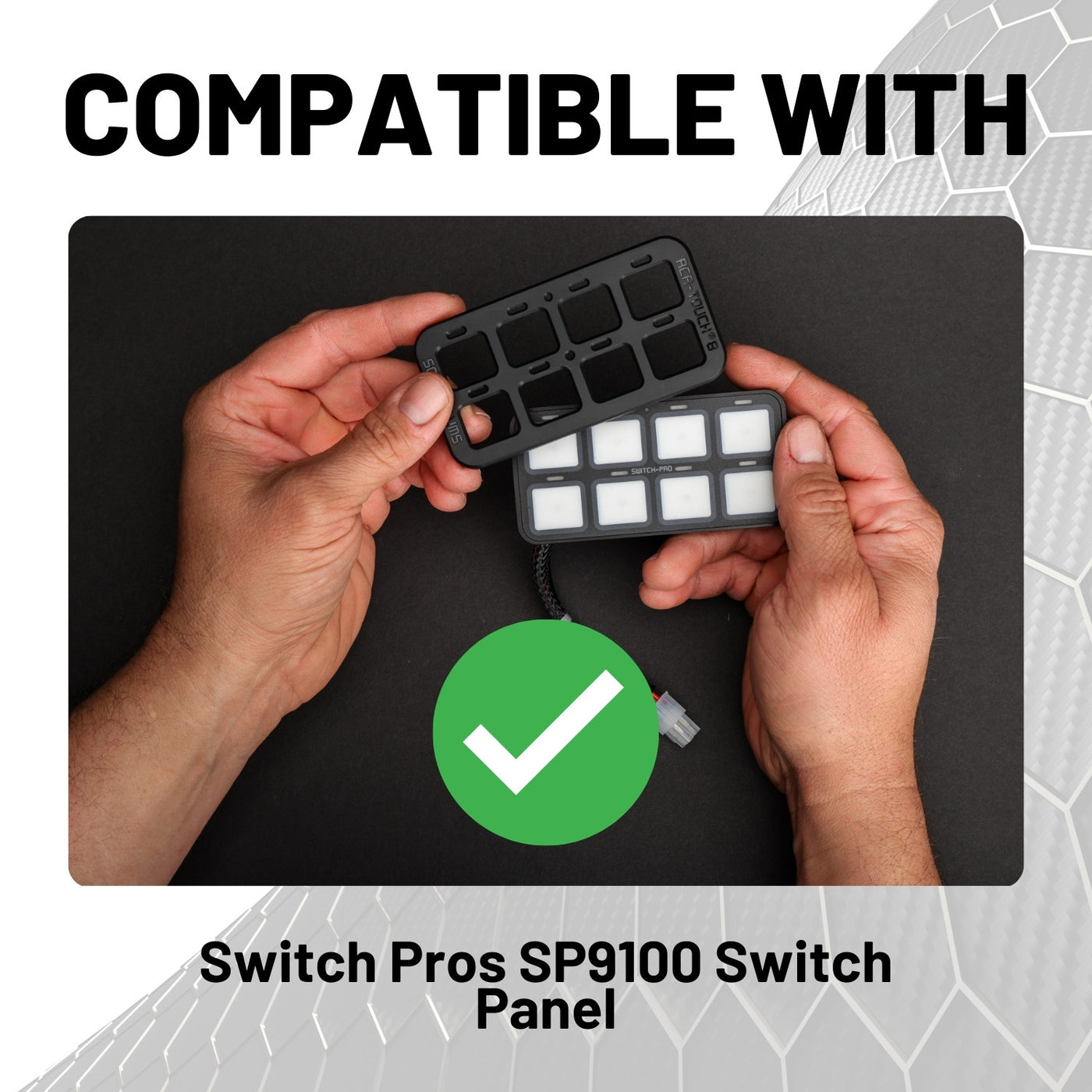 Switch Pros SP9100 Switch Panel Mount with 20mm Connector Nubby Editio ...