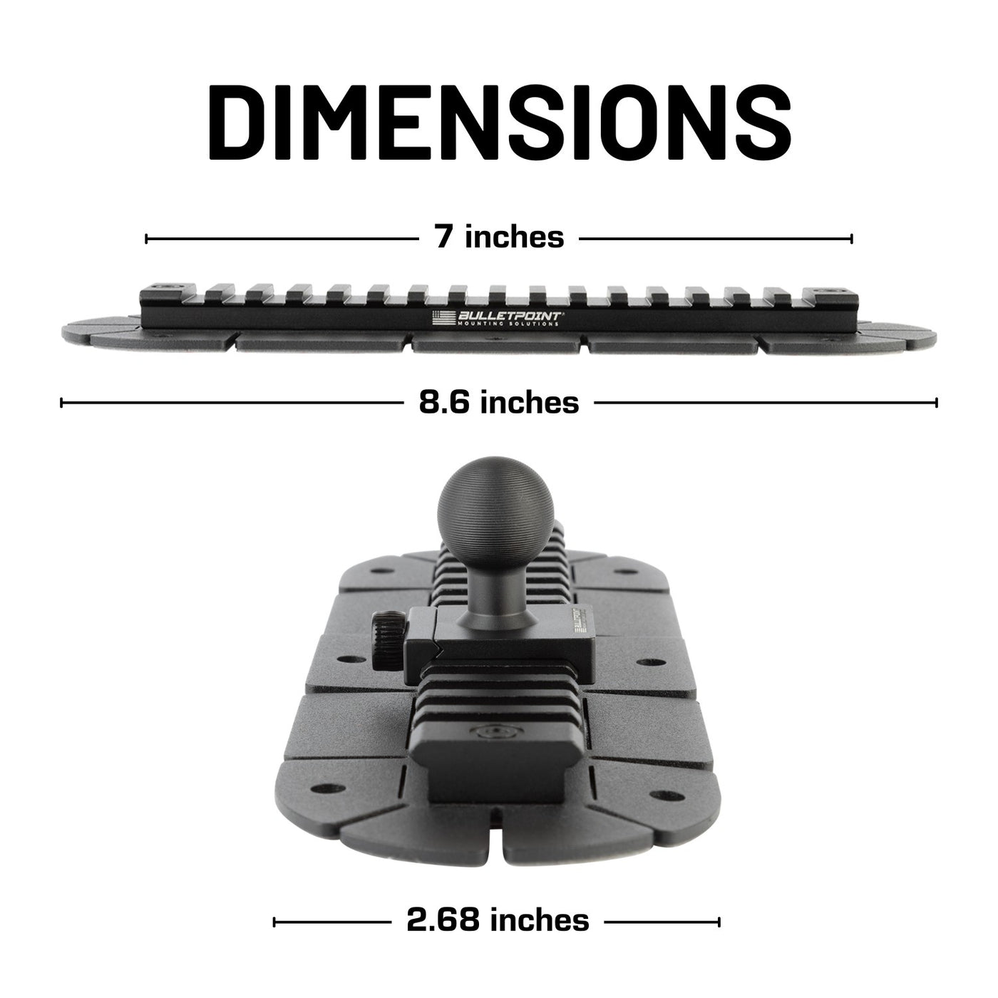 Universal Picatinny-Style Rail Mount with Flexible Attachment Base ...