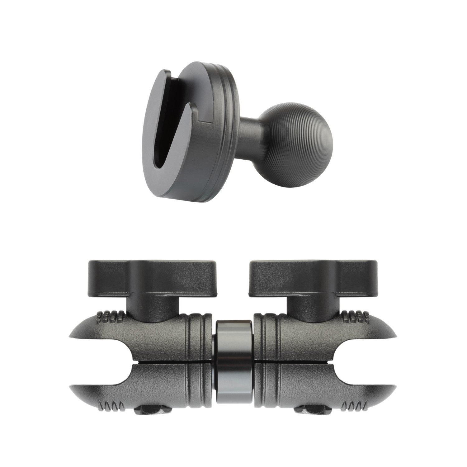 Aluminum CB Radio Holder with 20mm Ball Mount - Bulletpoint Mounting ...