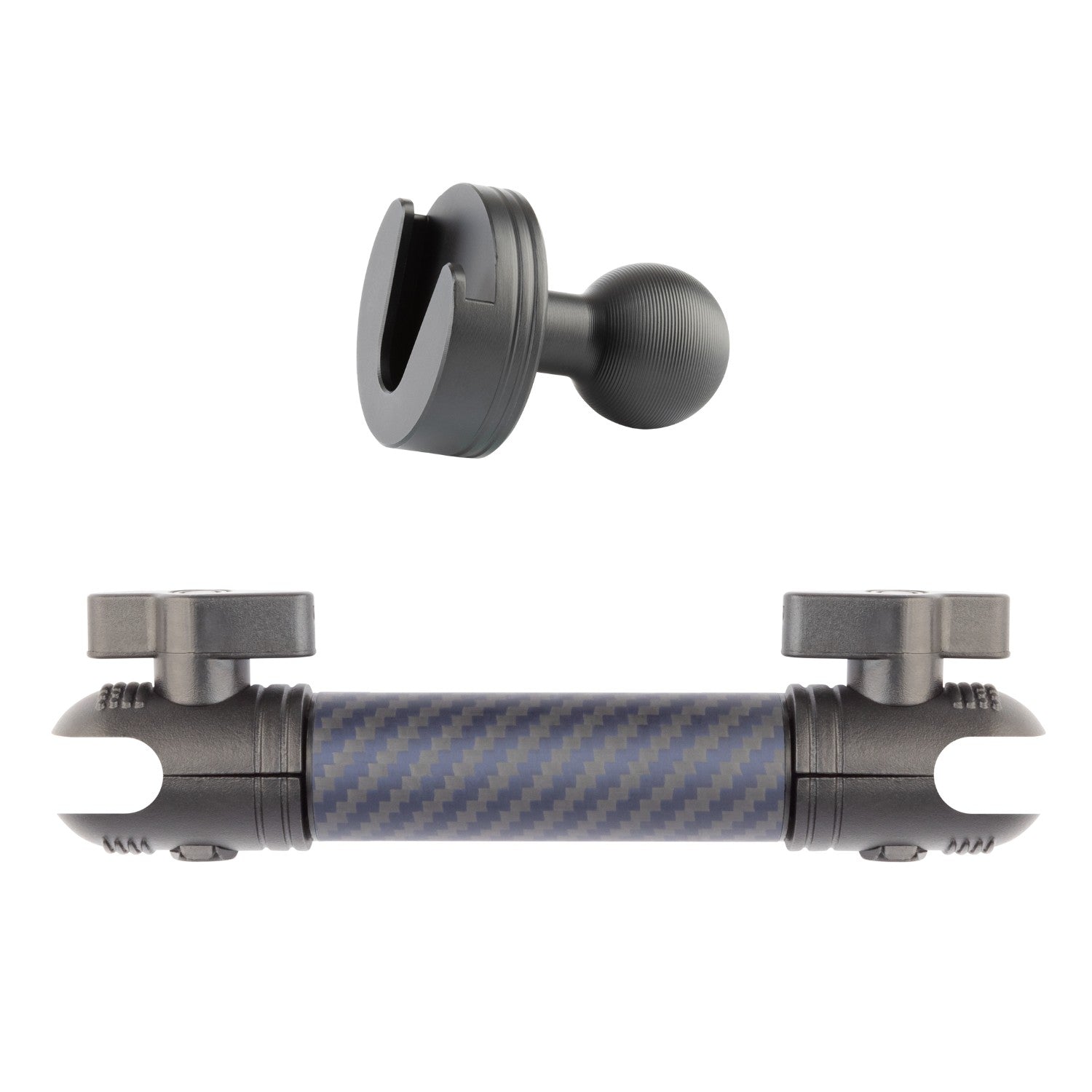 Aluminum CB Radio Holder with 20mm Ball Mount - Bulletpoint Mounting ...