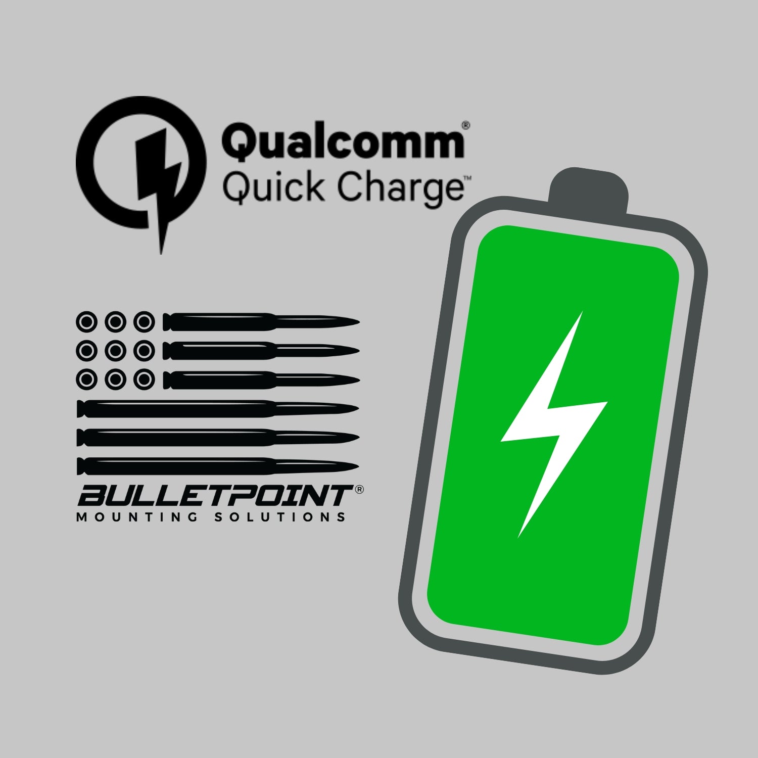 Wireless Phone Charger with Motorized Cradle - Bulletpoint Mounting ...