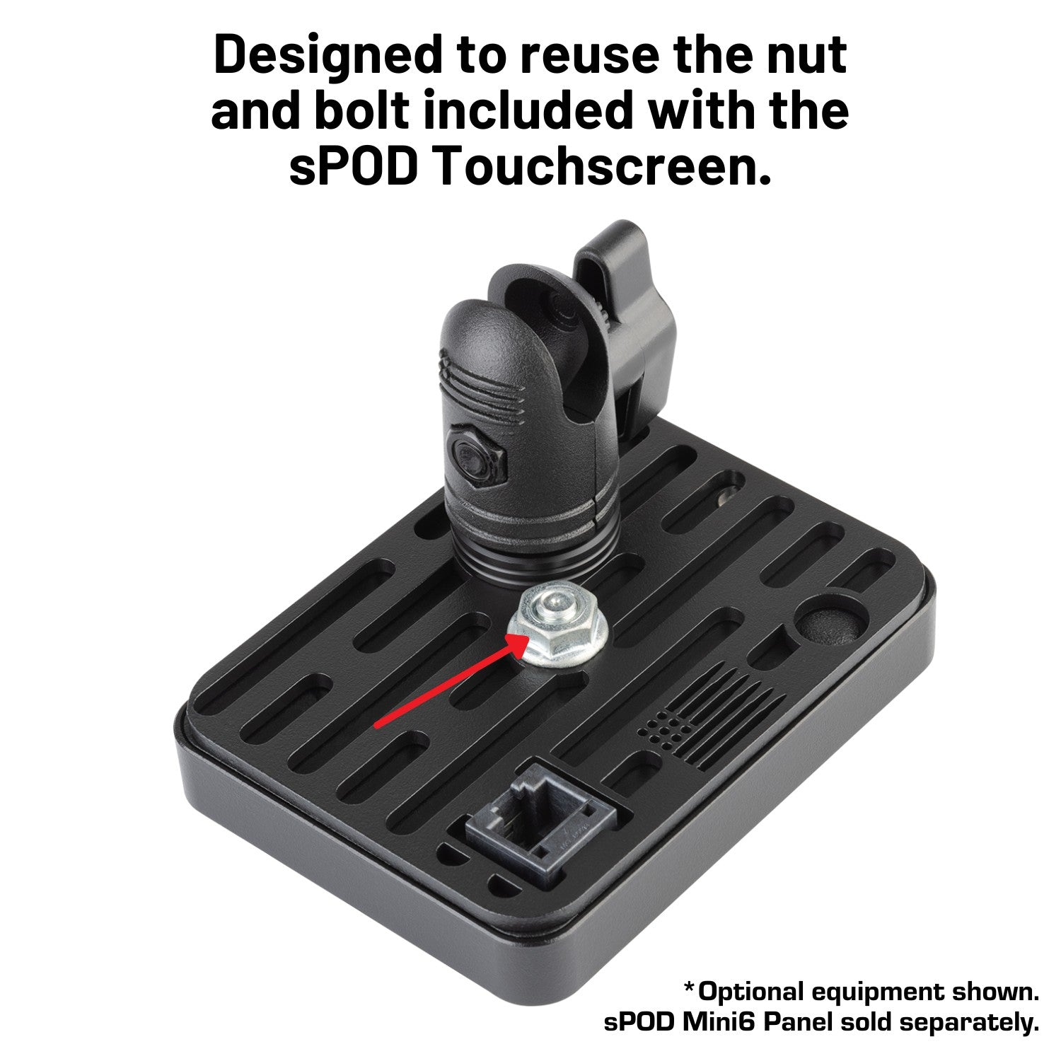 sPOD Touchscreen Mount with 20mm Connector Nubby Edition - Bulletpoint ...