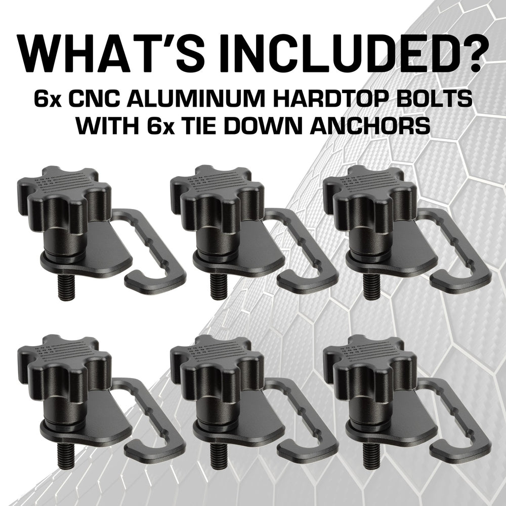 Quick Removal CNC Aluminum Hardtop Bolts with Tie-Down Anchors for Jeep ...