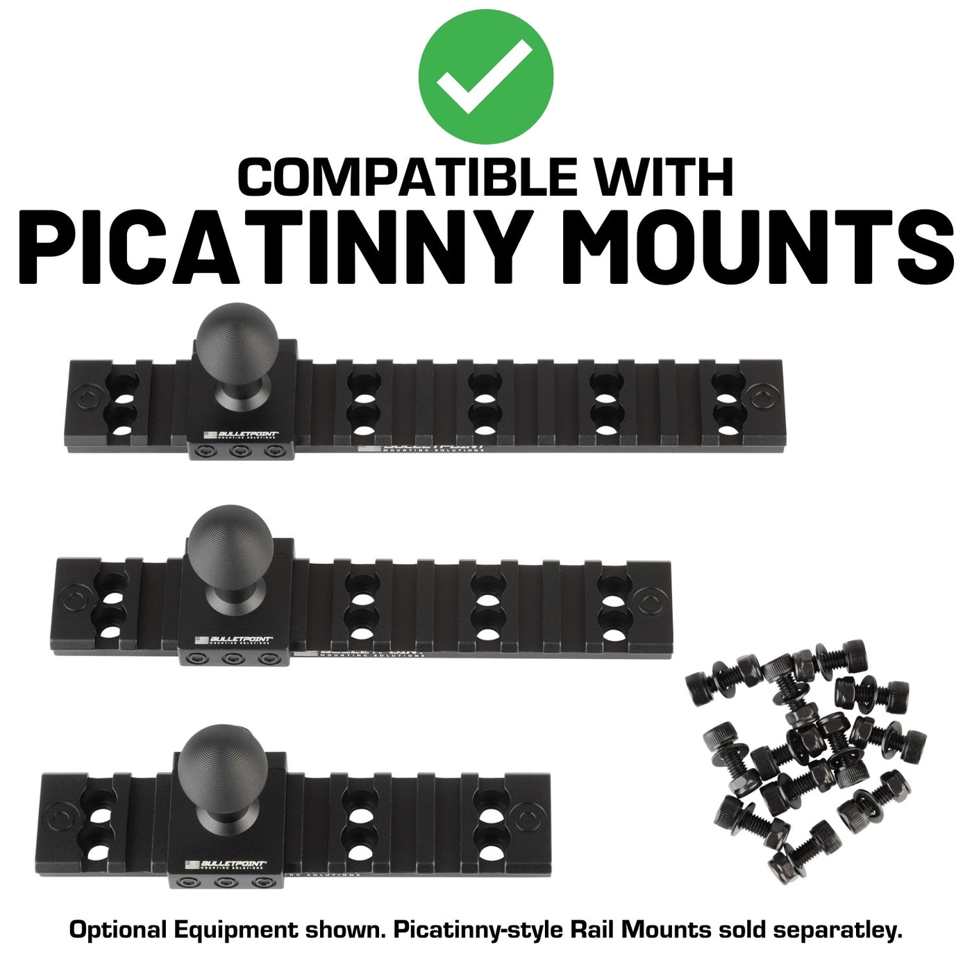 Picatinny-Style Rail Hardware Set Allen Bolts + Nuts + Washers (Set of ...