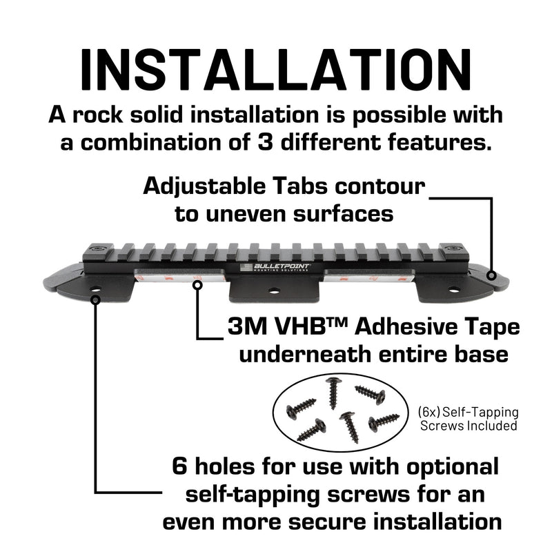 Universal Picatinny-Style Rail Mount with Flexible Attachment Base ...