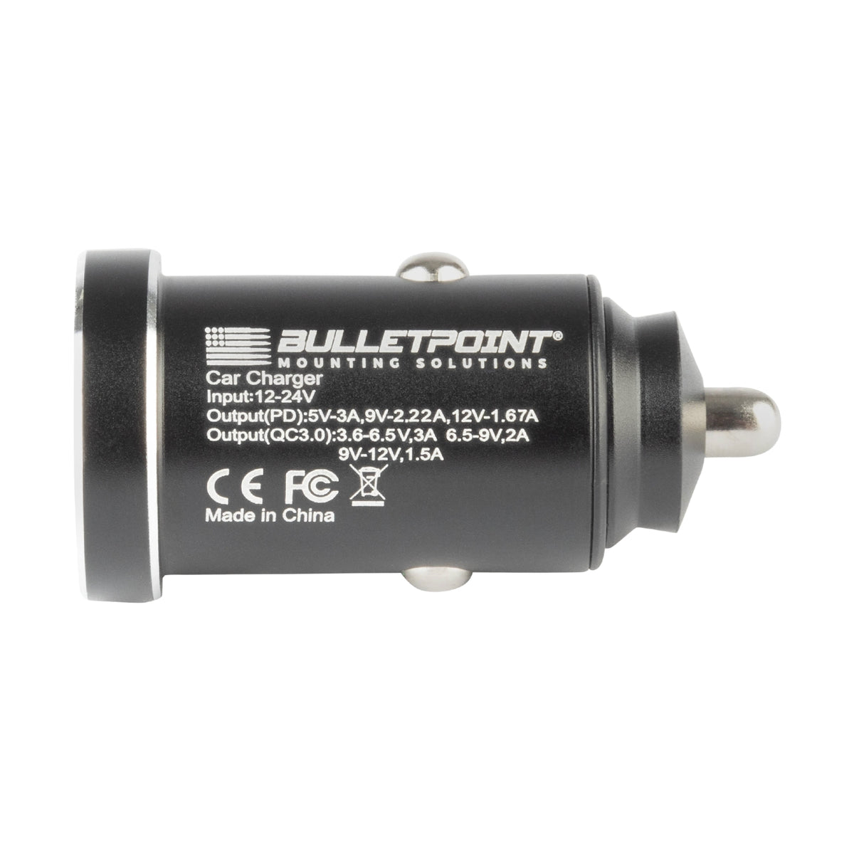 12v Cigarette Lighter Dual Socket Usb C Usb Qc 30 Power Adapter Bulletpoint Mounting Solutions