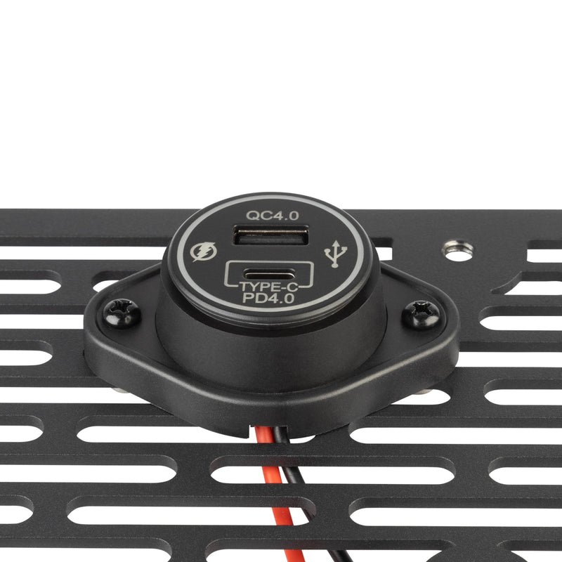 12V Power Supply to Dual Port USB-C + USB-A QC 4.0 Kit - Bulletpoint Mounting Solutions