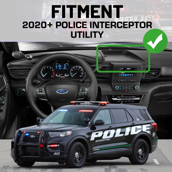 RubiGrid® 2020+ Ford Police Interceptor Utility Explorer Device Dash M - Bulletpoint Mounting ...