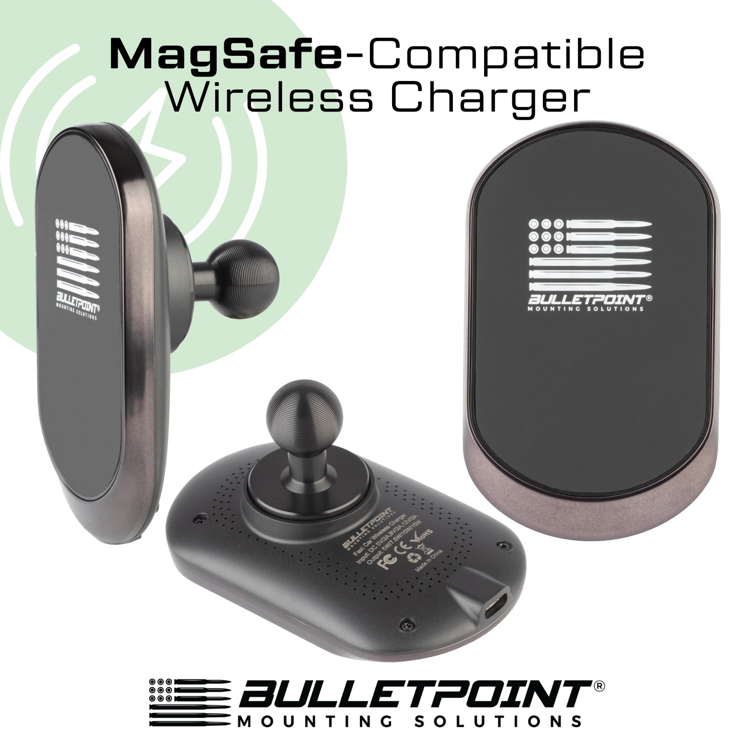 MagSafe-Compatible Wireless Phone Charger - Bulletpoint Mounting Solutions