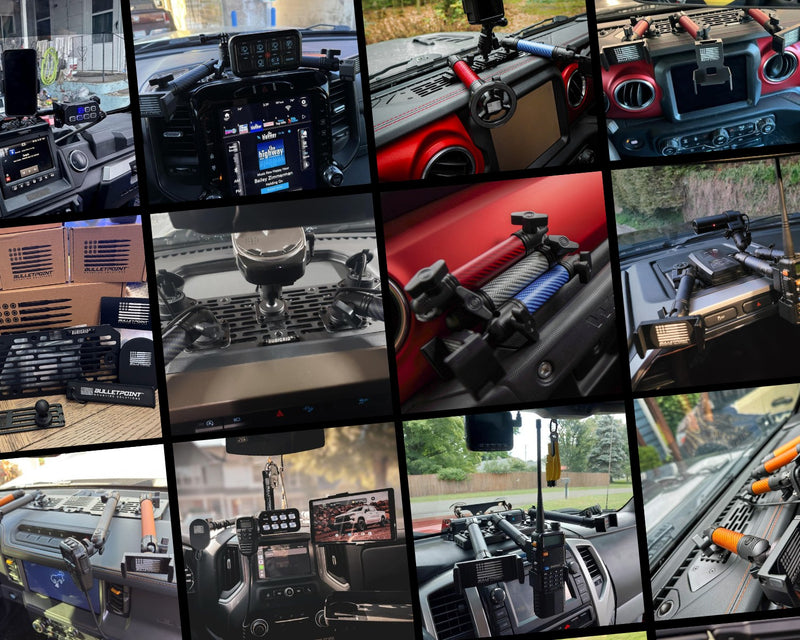Bulletpoint Mounting Solutions for Jeep, RAM, Ford, Chevy, GMC, Toyota