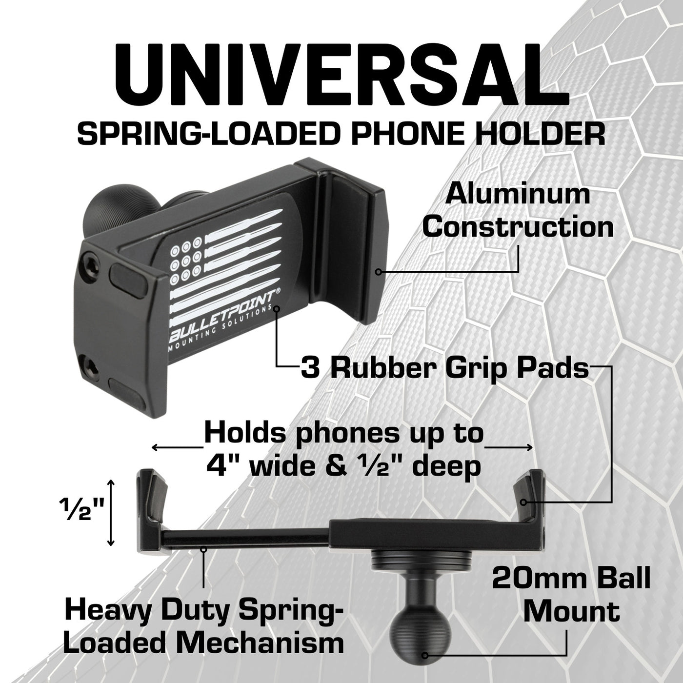 Universal Phone Holders - Bulletpoint Mounting Solutions